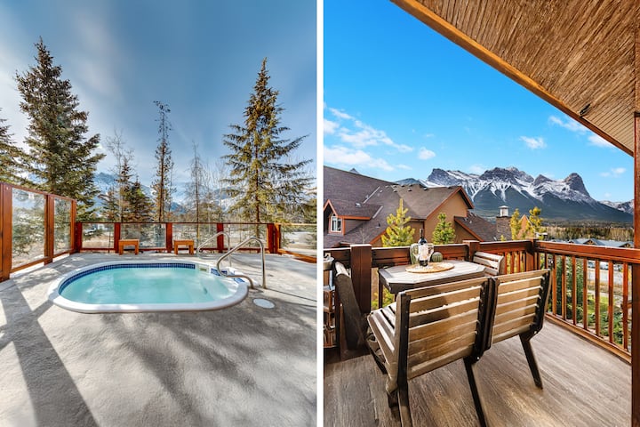 Top Floor Suite | Mountain Views | Hot Tubs & Gym - Canmore