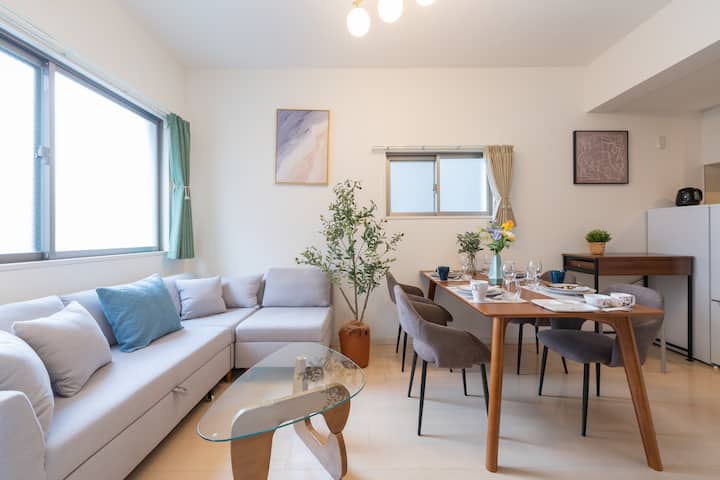 14 Min Gare Nagoya / 7 Pers / 2 Lits + Canapé-lit - Nagoya