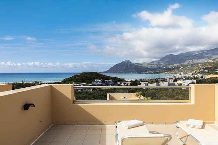 [New] Pp 4/60, With Common Pool & Sea View - Plakias