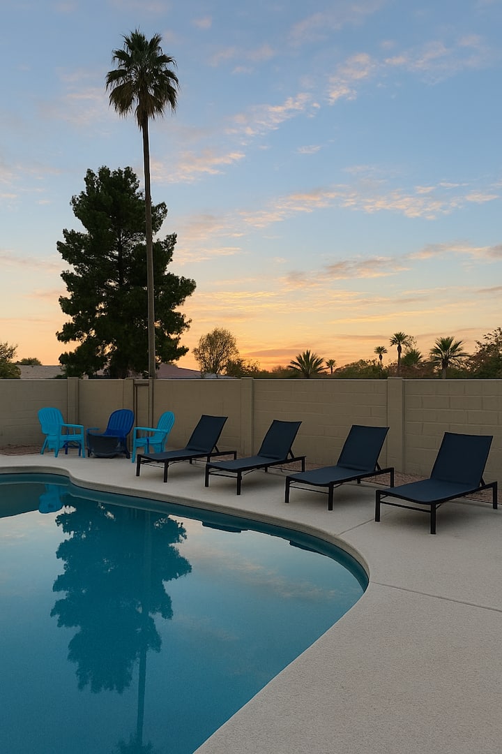 *New* Central Tempe Oasis W/ Pool & Firepit - Chandler, AZ