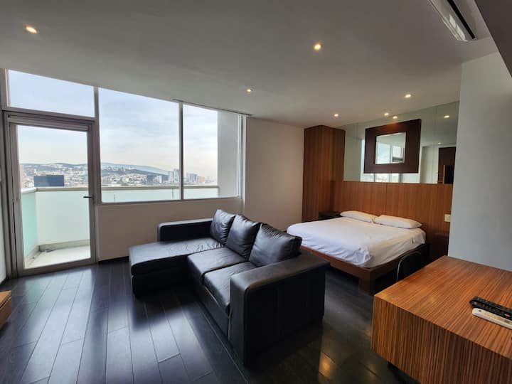 Modern Loft, Amazing Views. 1 Min From San Pedro - Monterrey