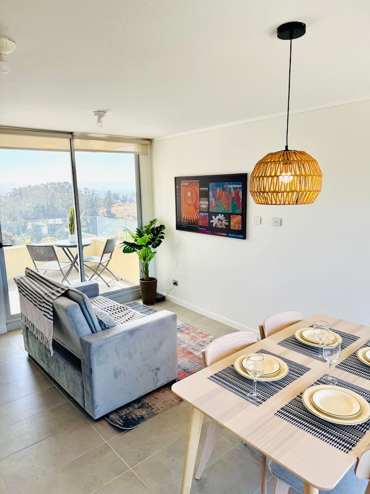 Hermoso Depto. En Costa Algarrobo. 6p - Algarrobo