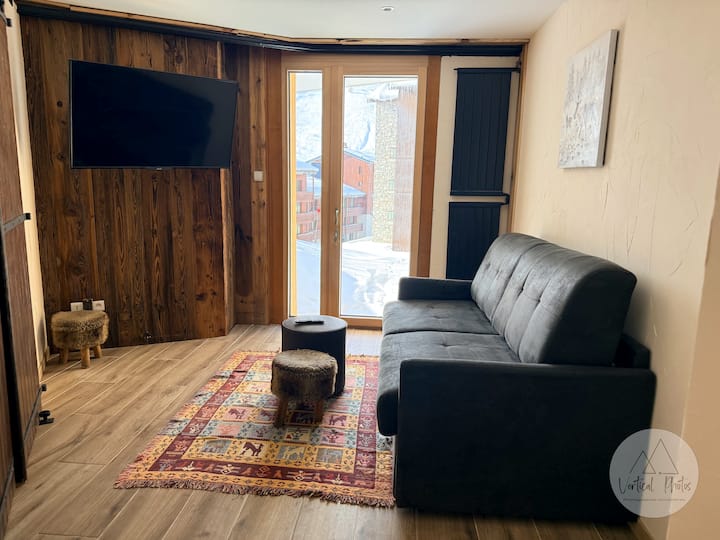 Skis Aux Pieds, Appartement 6 Pers, Style Chalet. - Tignes