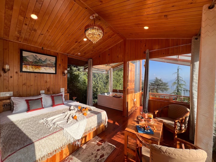 Glassy Jacuzzi Treehouse | Tandi | Wi-fi |Trek 200 - 