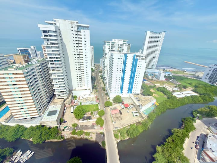Nice Apt, Pool+jacuzzi+ac+great Views @Cartagena - Cartagena