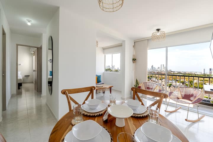 Vista Mar/centro | 2 Hab 2 Baños- 24 H Conserje - Cartagena, Colombia