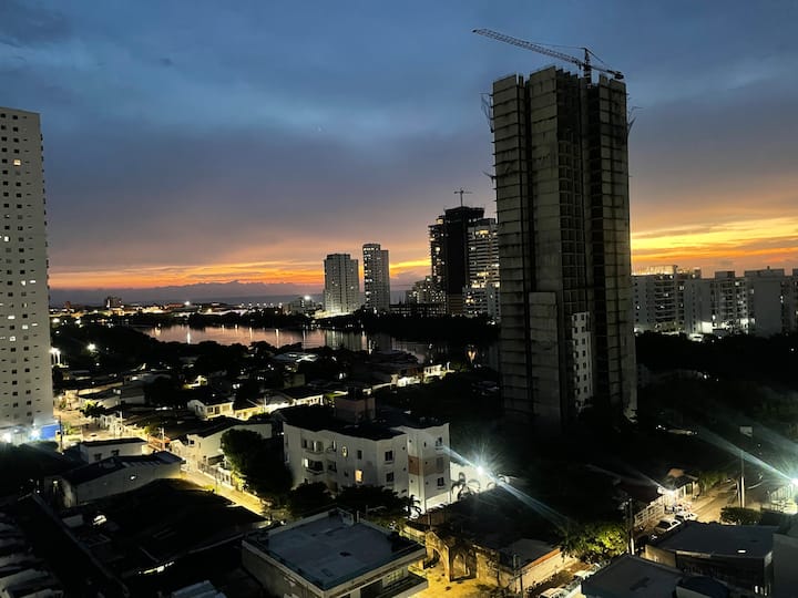 Vista Mar/centro | 2 Hab 2 Baños- 24 H Conserje - Colombia