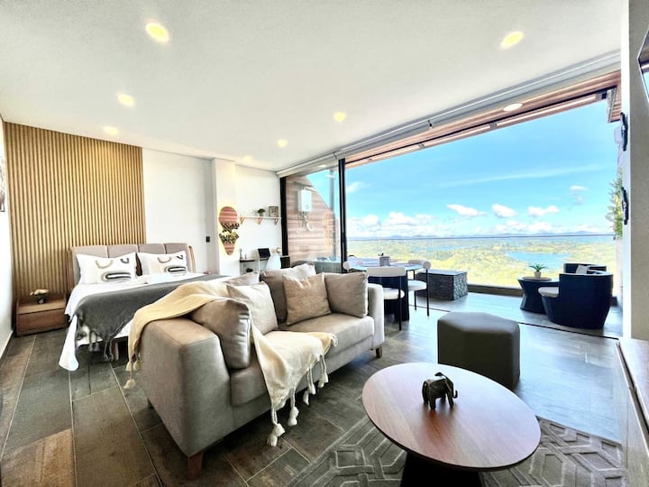 Montecielo 101 T2 Vista Guatape Jacuzzi Y Chimenea - Peñol