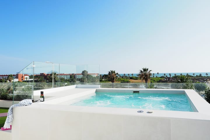 Penthouse Duplex With Jacuzzi, 5 Min To Beach - Chipiona
