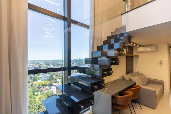 Duplex Batel Vista Panorâmica | |Alexa+ps5+led - Curitiba