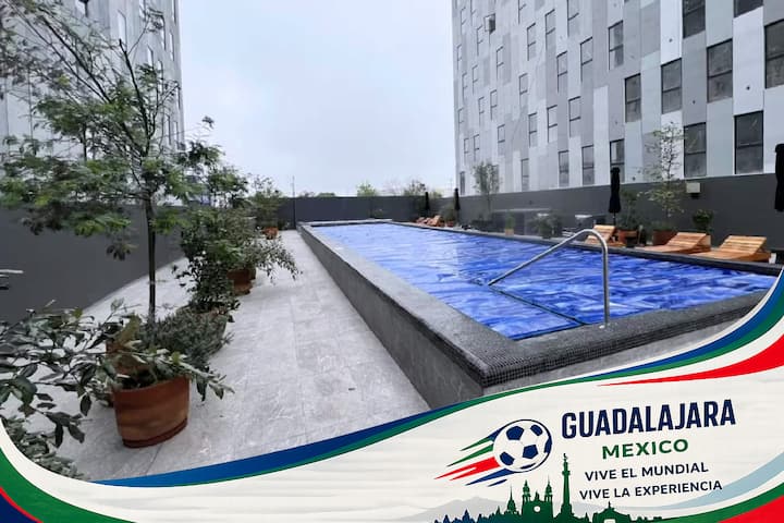 Deluxe Apartment, Ac, Pool, Auditorio Telmex - Guadalajara