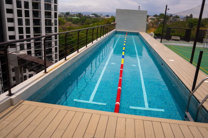 City Luxe 2br With Concierge:parking-gym-sauna - San José
