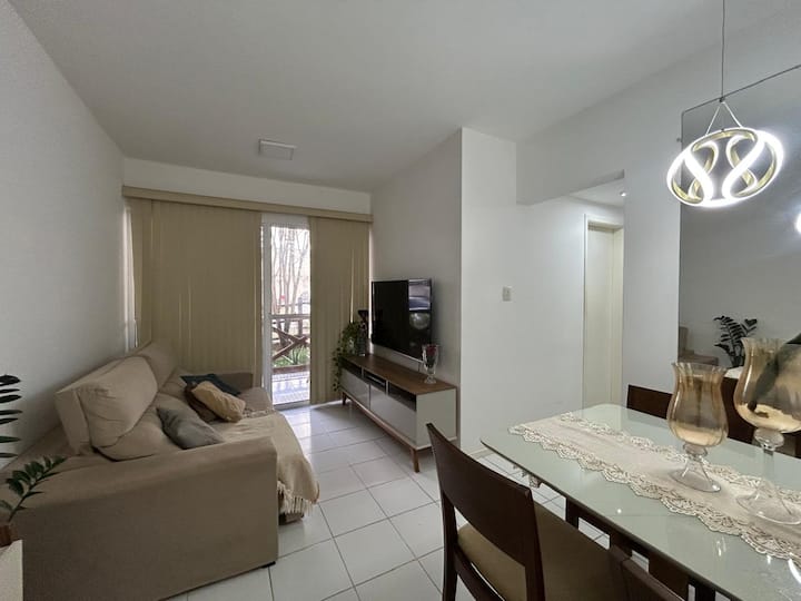 Apartamento 1 Quarto, Condomínio Fechado. - Lauro de Freitas