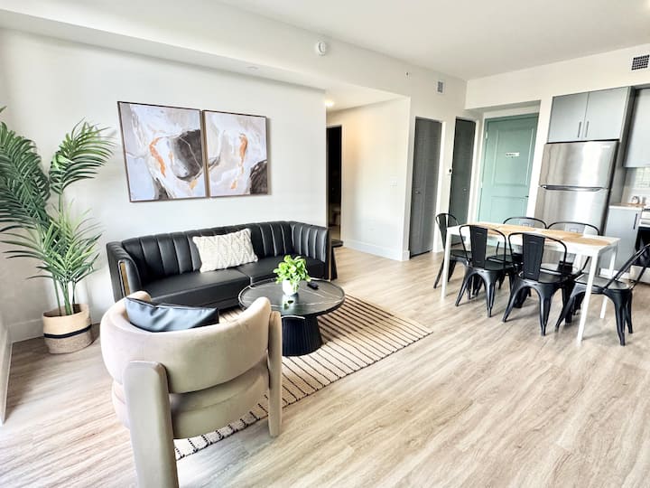 Luxury New & Design 2bed/2bath In Miami - Gym - Aéroport international de Miami (MIA)