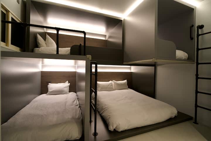 札幌駅から徒歩9分 / 地下鉄駅から徒歩1分 / 最大5名のdeluxe Room - Sapporo