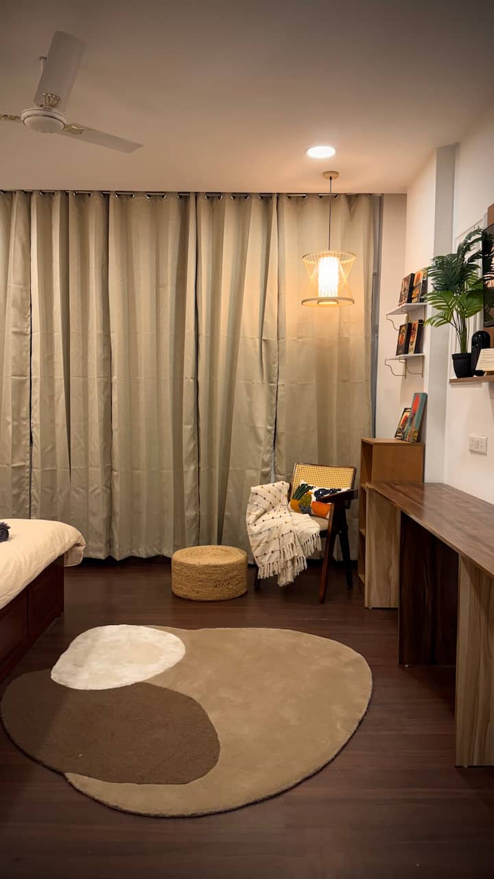 Araku Abode- Cozy Rk, Mountain View & Coffee - Zirakpur