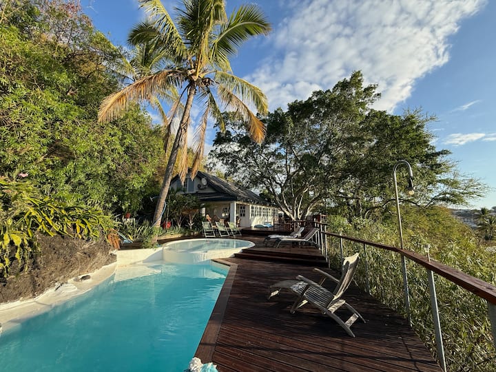 Villa "Arbre De L'intendance" Vue Mer Et Piscine - Saint-Gilles les Bains