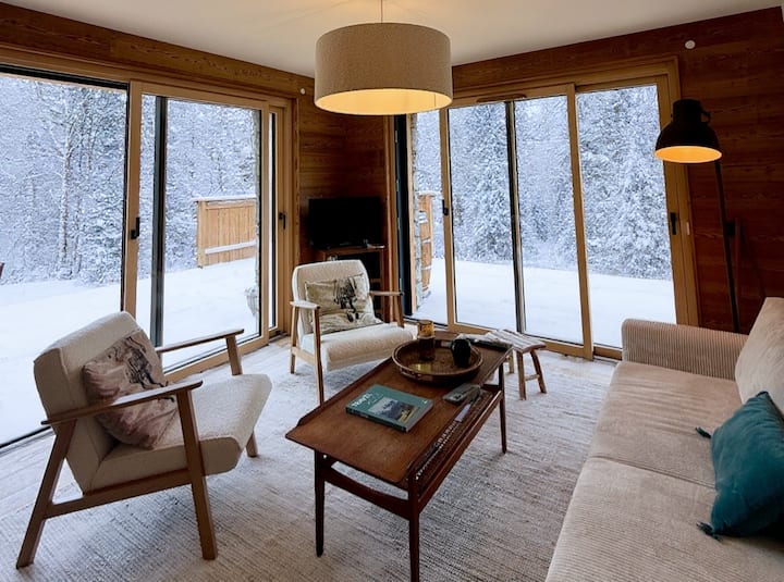 Lodge Le Chamois 6pers 83m2 Jardin & Bain Nordique - Les Carroz d'Arâches