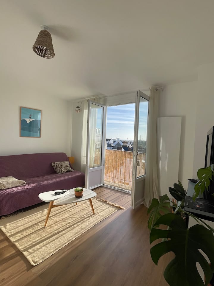 Appartement Vue Mer En Centre Ville, Plage/gare - Quiberon