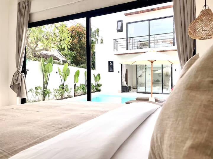 公寓｜房间F 靠近水明漾的时尚公寓/泳池景观/酒吧街/靠近海滩 - Denpasar