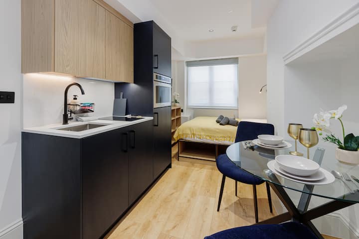 (21/f02)*new Modern Studio Zone 1 Hyde Park+wi-fi - Chelsea