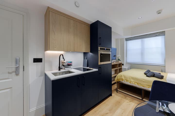 (21/f02)*new Modern Studio Zone 1 Hyde Park+wi-fi - London