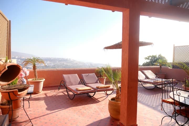 Villa Soléa - Rooftop Piscine & Vue Mer Tamraght - Taghazout