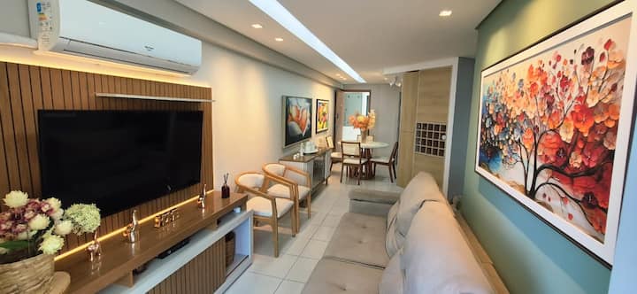 Apto 2 Quartos A 50 Metros Da Praia C/ Piscina - Recife