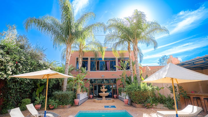 Villa Piscine Chauffée & Petit-déjeuner Inclus - Maroc