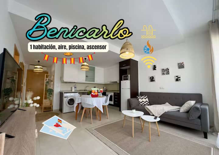 1 Chambre Plage Benicarlo, Wifi, Piscine, Clim 4* - Benicarló
