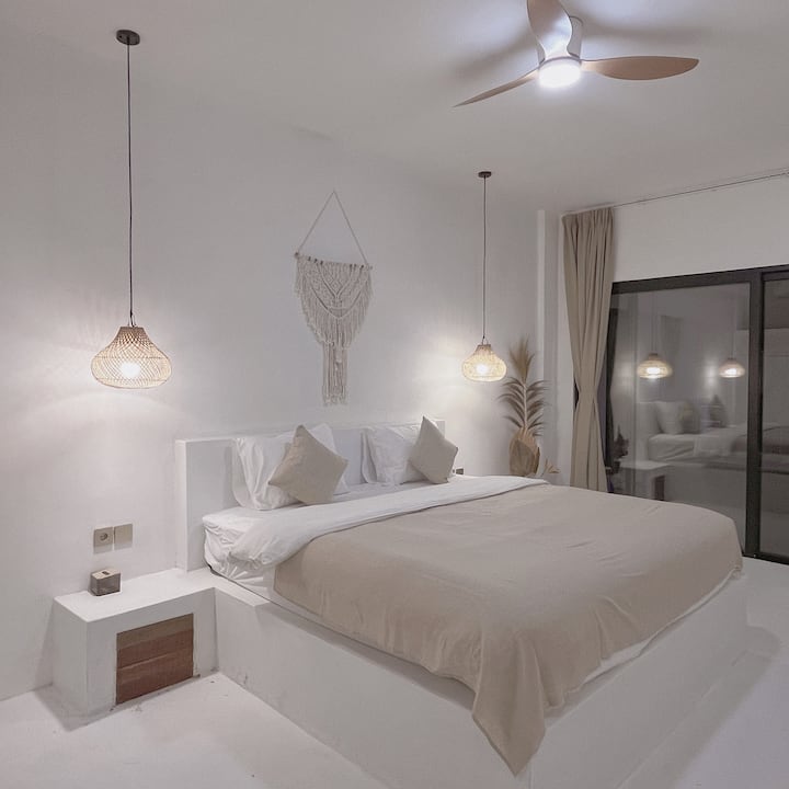 公寓｜A1房间 靠近水明漾的时尚公寓/泳池景观 /酒吧街/靠近海滩 - Seminyak