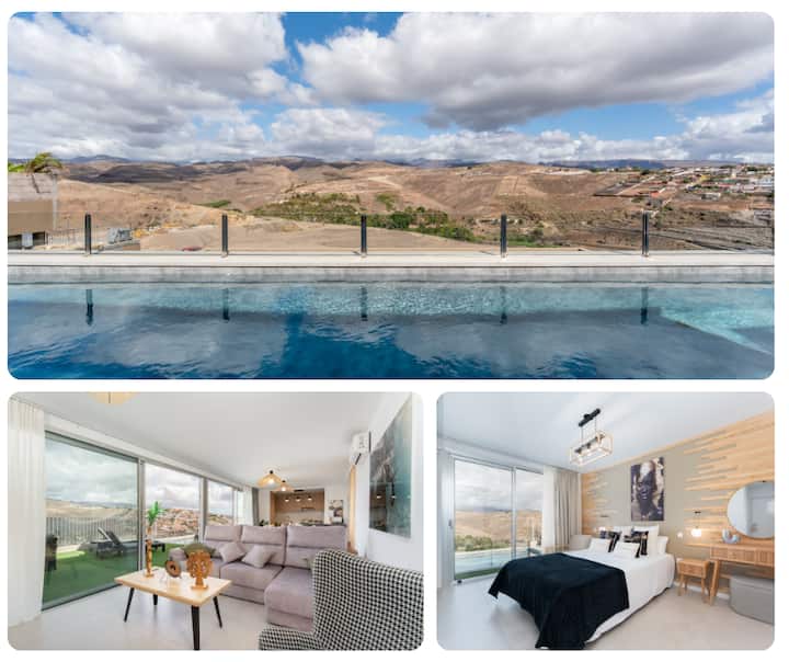 Villa Trilux | Piscina Climatizada | Jacuzzi | Bbq - Puerto de Mogán