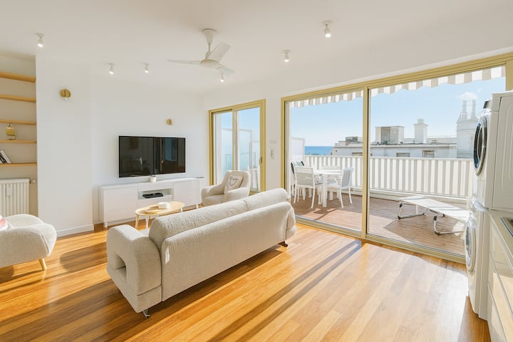 Sea View Prestige - T3, 6p, Terrasse & Vue Mer, Pk - Juan-les-Pins