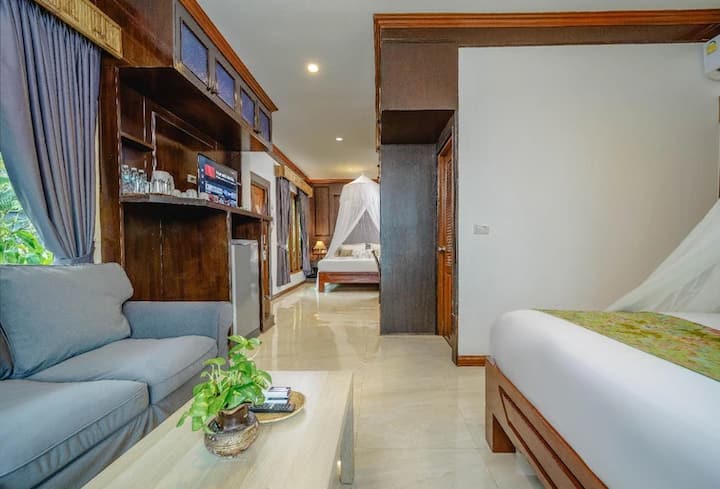 Railay @Ptw Family Room (4pax) Side Seaview & Bf - Ao Nang