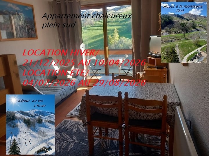 Appartement Plein Sud Au Pied Des Pistes - Saint-Sorlin-d'Arves