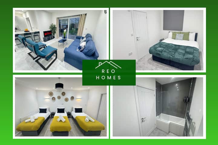 10% Off - Modern 5br Bedford Stay For Contractors - Bedford