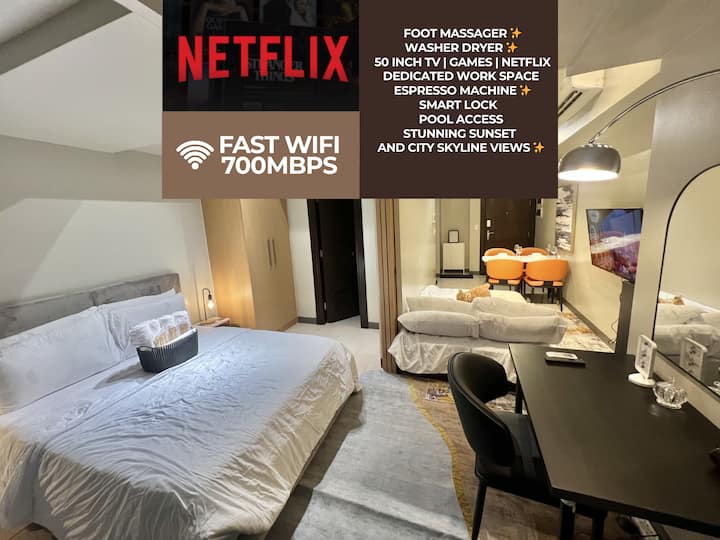 1br 10 Queenbed Uptownparksuitest1 700mbps Washdry - Taguig