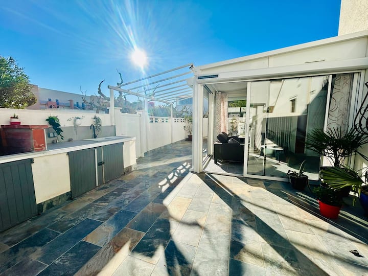 Les Marines Beau T3 Clim Grande Terrasse Parking ! - Le Barcarès