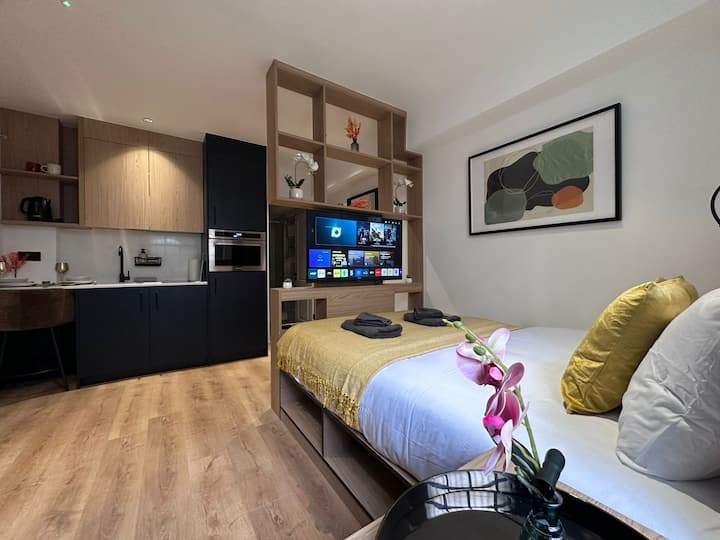 (21/f04)new Studio Zone1 Bayswater/hyde Park+wi-fi - London