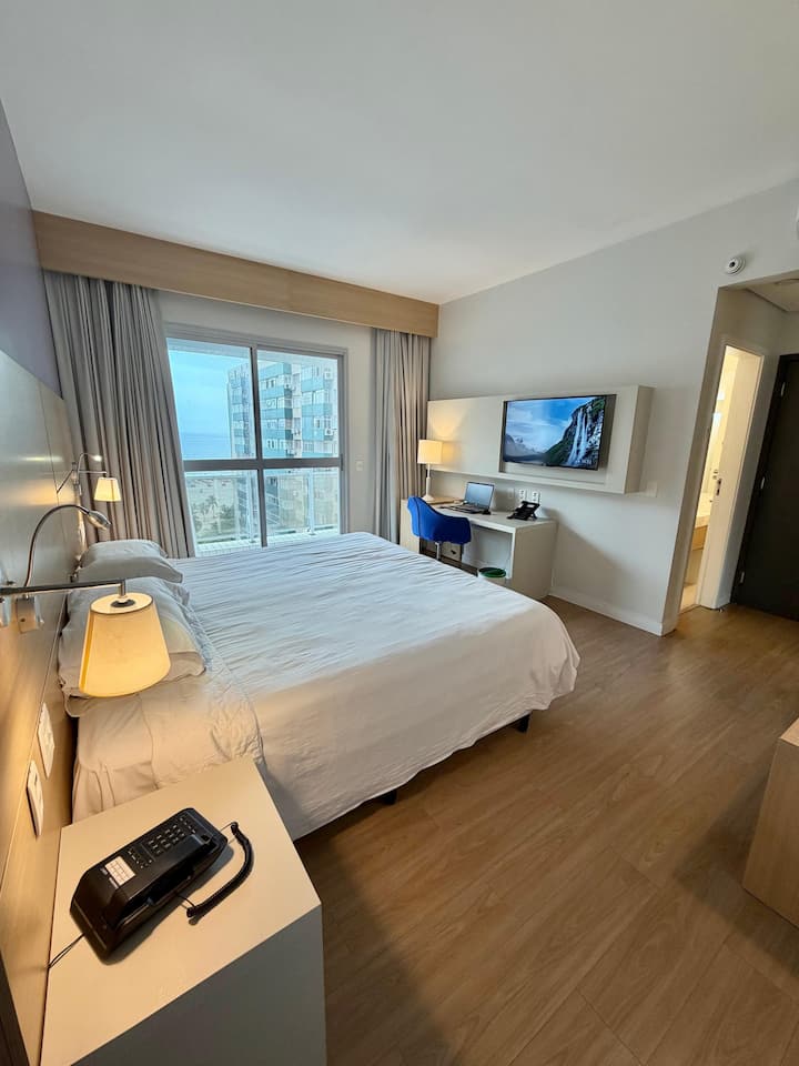 Premium Suite In Santos With Ocean View - 聖多斯