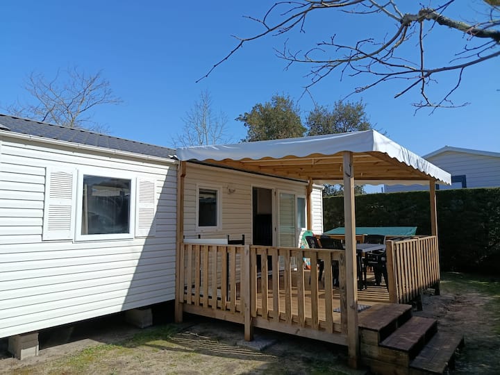 Mobil Home à Messanges Avec Piscine (6 Pers.) - Vieux-Boucau-les-Bains