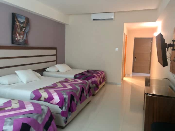 Amplia Suites Cerca Del Aeropuerto Hasta 16 Pax - Cancún