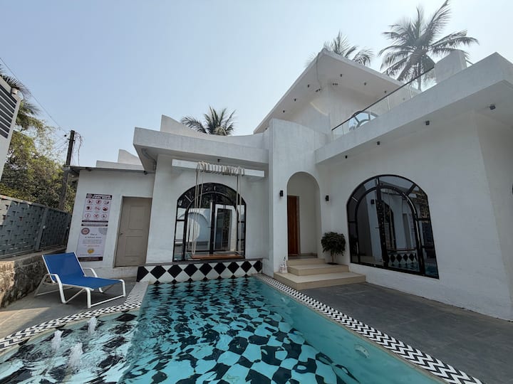 Bellona Havens-3bhk-pvt Pool-jacuzzi-terrace-by Ah - Alibag