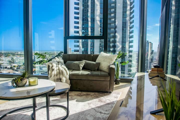 2b1b Central Southbank Seaview W/pool, Sauna & Gym - Melbourne