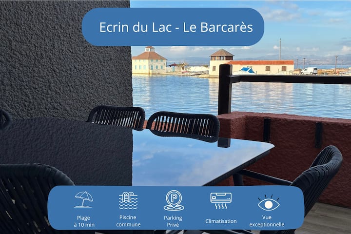 Triplex Vue Lac à Cap Coudalère, Piscine & Parking - Le Barcarès