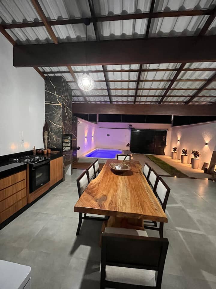 Casa Aconchegante Com Piscina E Gourmet - Prado