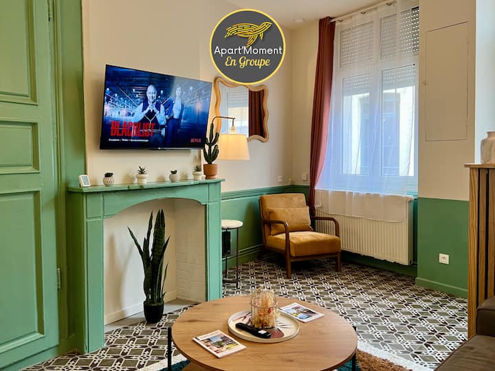 Maison 2 Chambres Avec Bureau - Proche Gare - Saint-Omer