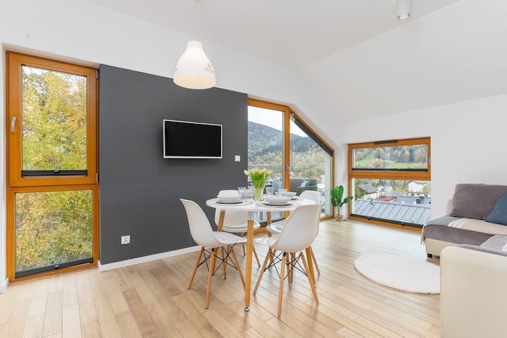 2 Pokojowy Apartament Z Tarasem Na 3. Piętrze - Szczyrk