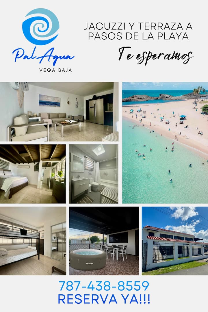 Pal Agua - Jacuzzi Y Terraza A Pasos De La Playa. - Vega Baja