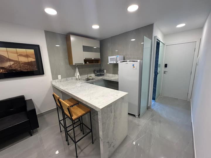 Centro-casal-cama Queen-lindo Apt. Life - Rio de Janeiro